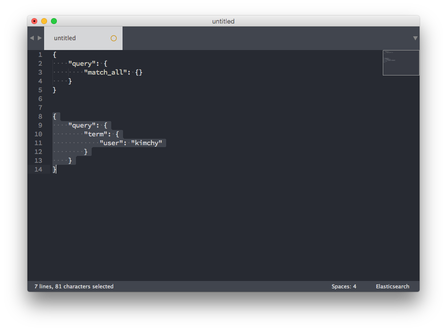 Elasticsearch Client for Sublime Text 3 - Hello! Elasticsearch. - Medium