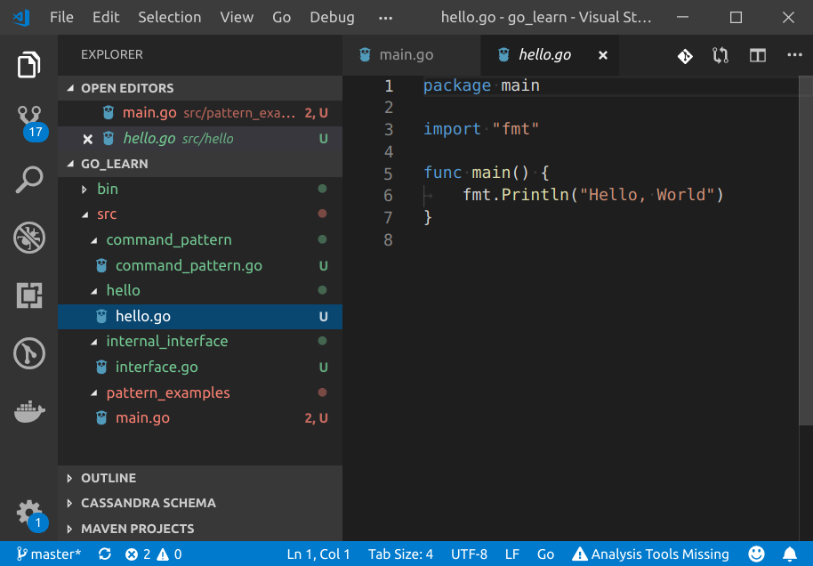 Learning Go — Hello World. By a Developer who does not know Go for ...