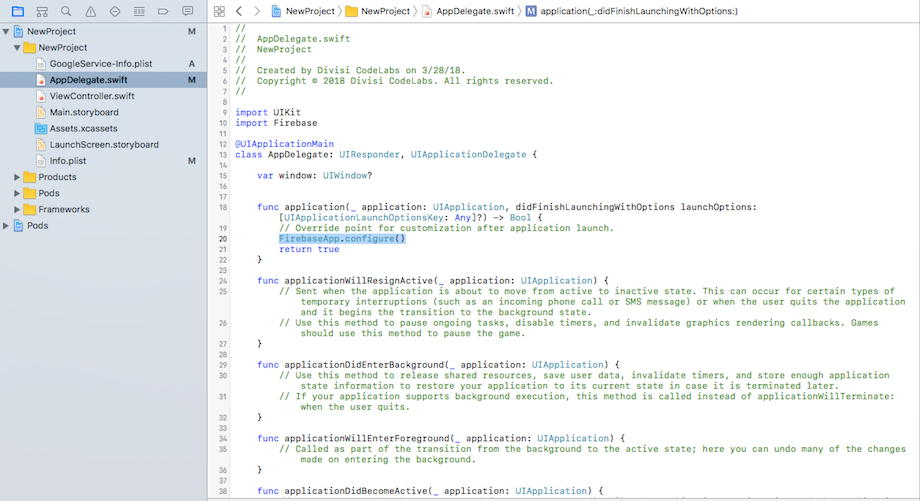 Integrasi Firebase dengan iOS Swift melalui Cocoapods dependency | by Fikri Adriansa Yudha ...