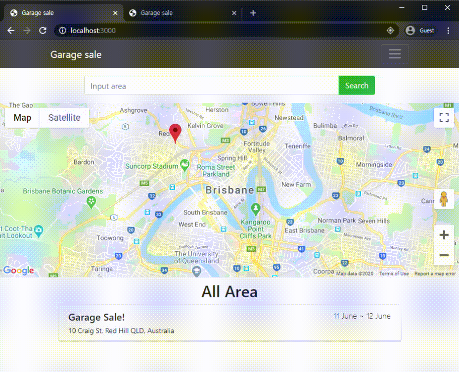 How to set Autocomplete to a default value for Google places API in ...