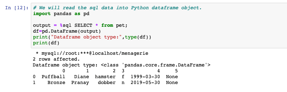 Jupyter notebook: Interfacing AWS RDS engine & converting into Python object. | by Pranay Gore ...