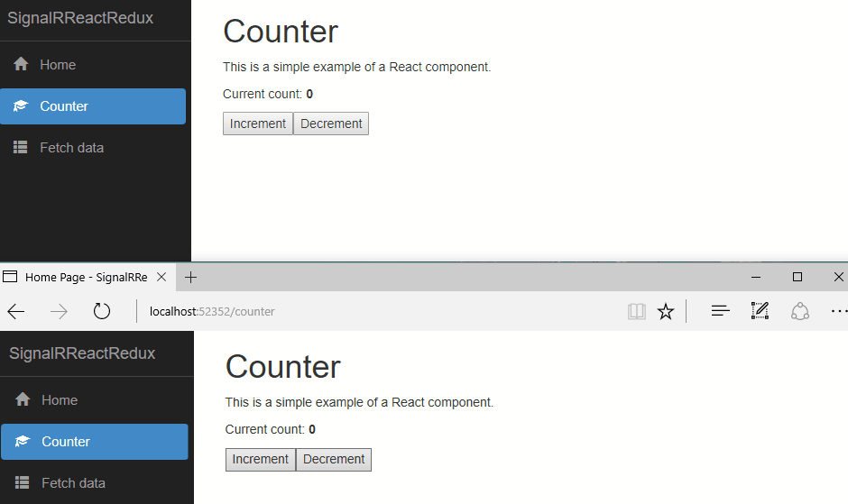 Aspnet Core 2 With Signalr And React Redux — A Simple Example