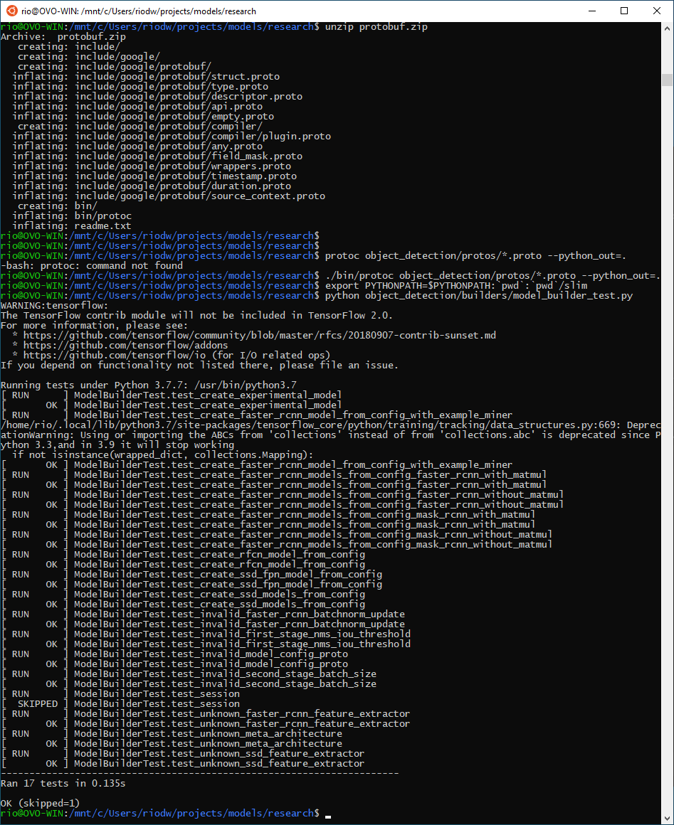 Tensorflow Object Detection On Wsl Windows Subsystem For Linux