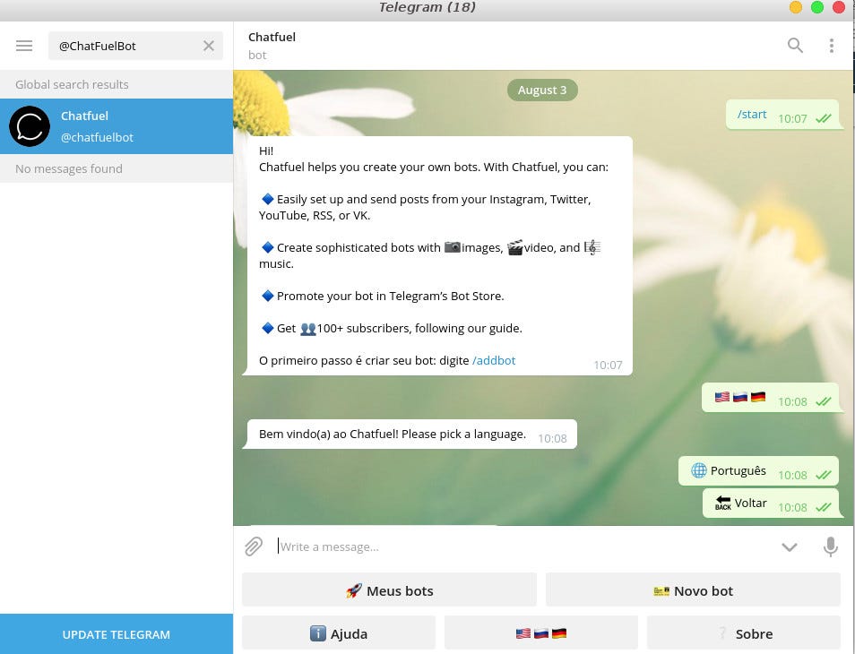 10 Passos para se criar um Bot no Telegram - THT Brasil - Medium