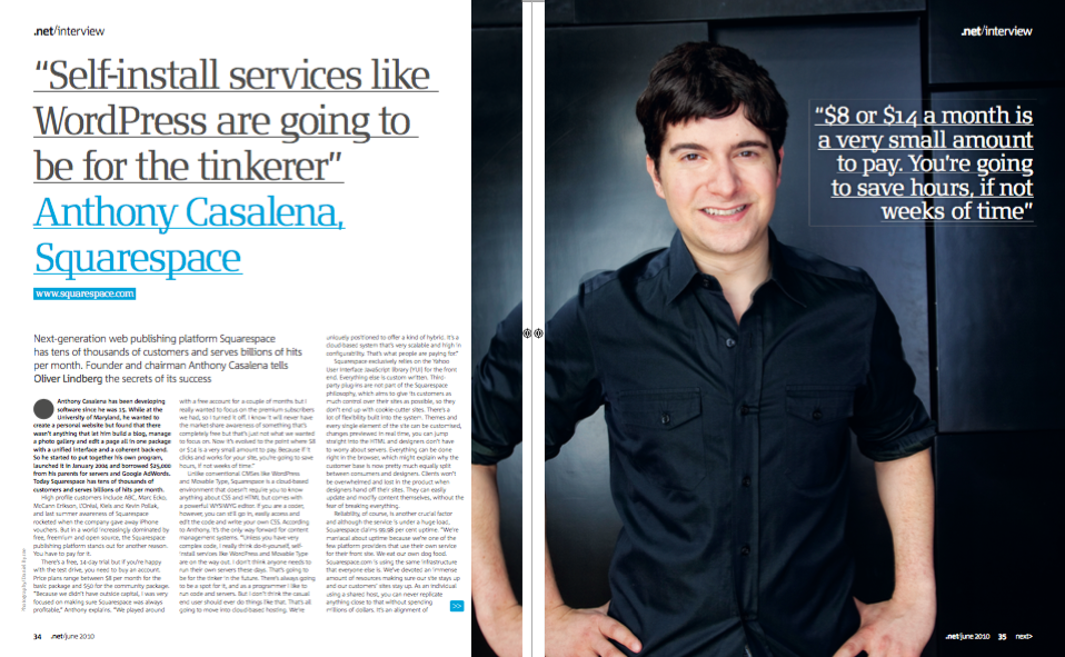 Interview with Squarespace CEO Anthony Casalena - The Lindberg ...