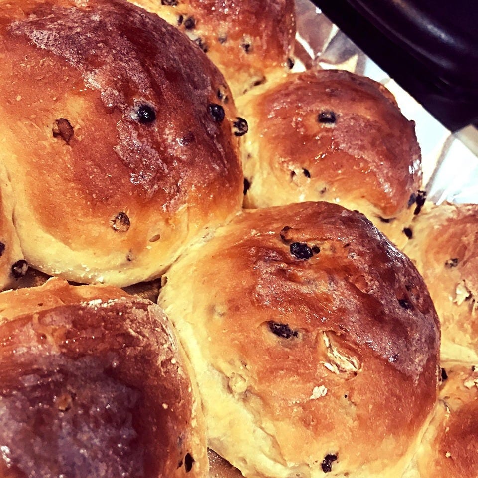 Currant Buns: Morning bun that should be a household mainstay.