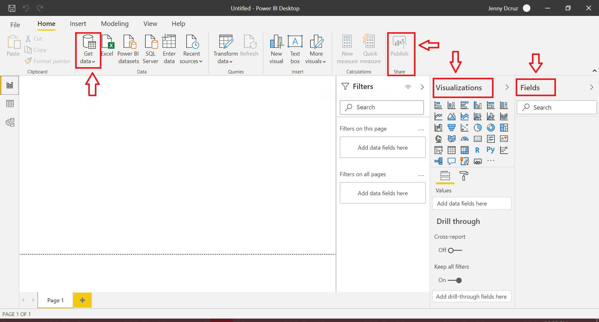 How to visualize data using Power BI?
