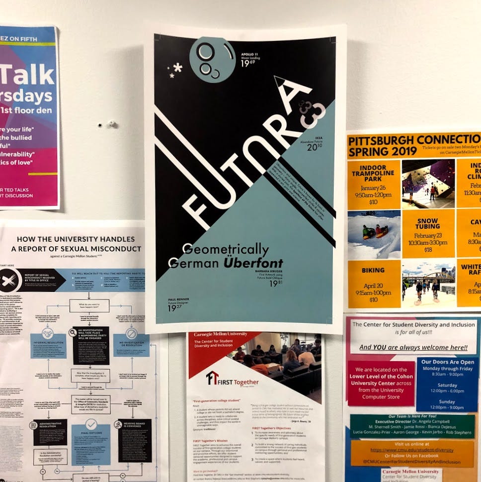 Learning about Type & Hierarchy: Explorations with a Futura Poster | by ...