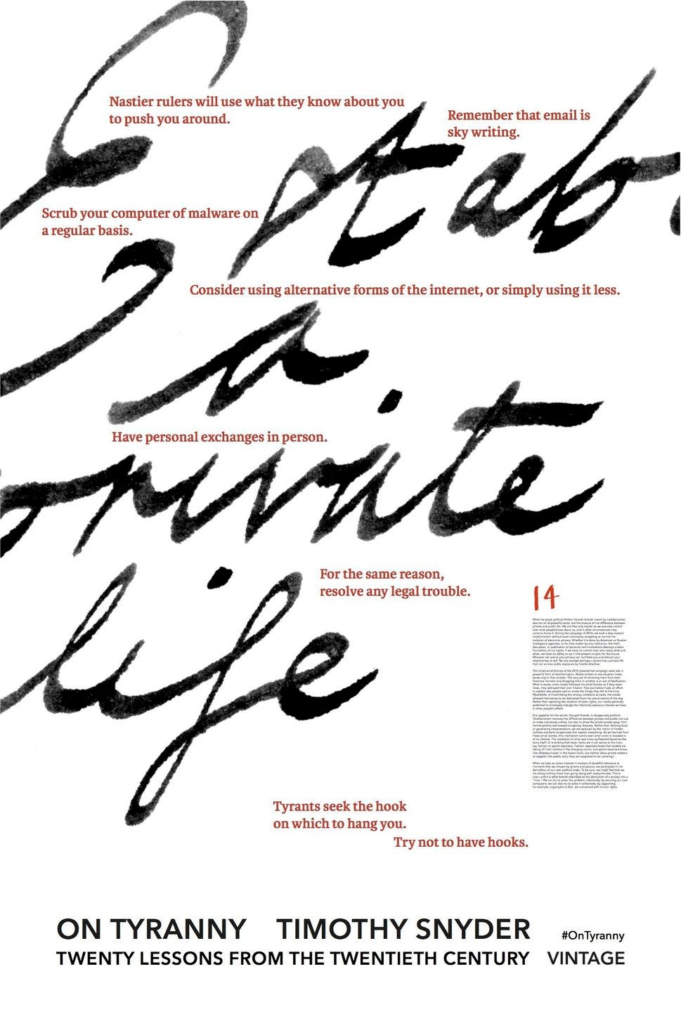 20 Lessons to Fight Tyranny, in Posters | by Rough Haste | RoughHaste ...