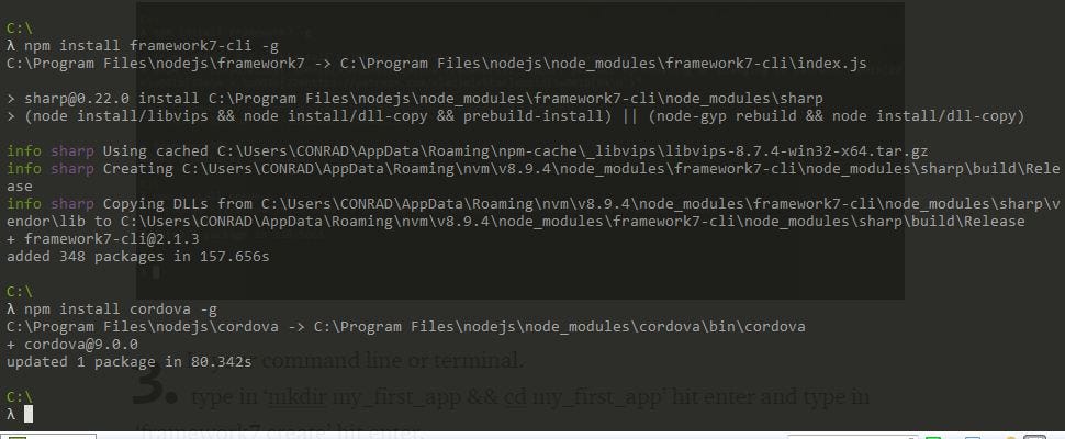 How To Create An Android Or Ios App With Framework7 And Cordova By Emmanuel Haankwenda Medium