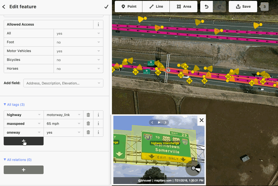 Fast traffic sign mapping with OpenStreetMap and Mapillary | by Mapbox | maps for developers