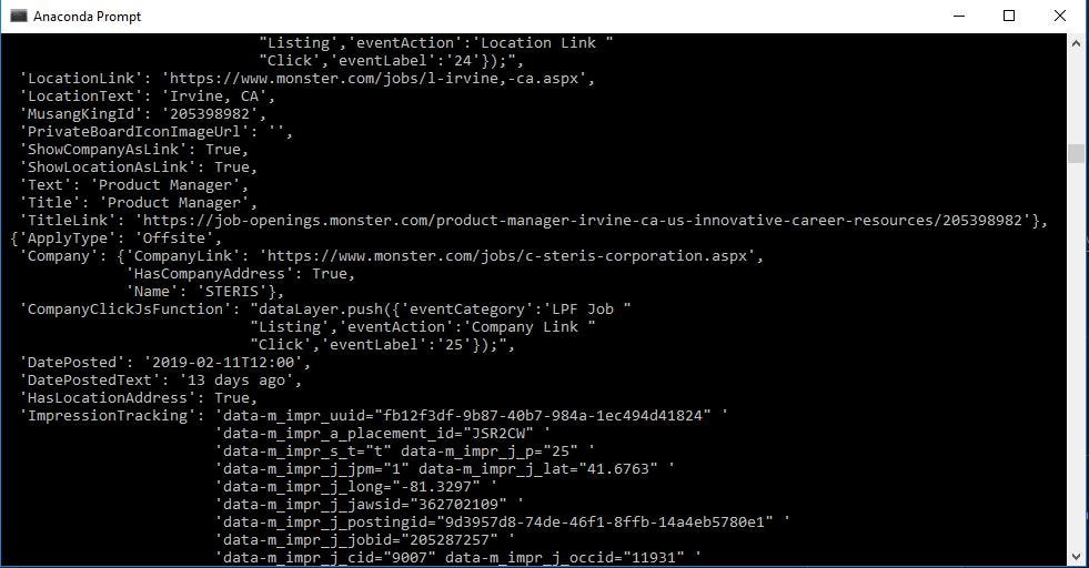 Web Scraping using scrapy with JSON APIs | by Sachin Chaturvedi | Medium