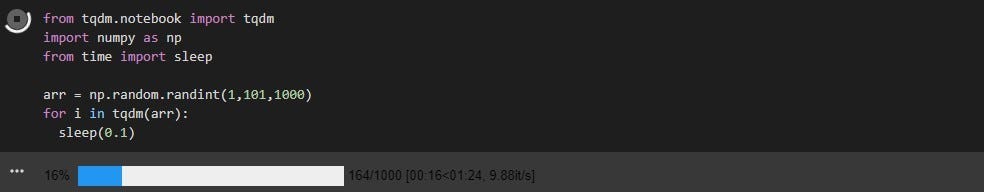 Basics of TQDM for Progress Bars. Learn how to get started with TQDM to… | by Vardan Agarwal ...
