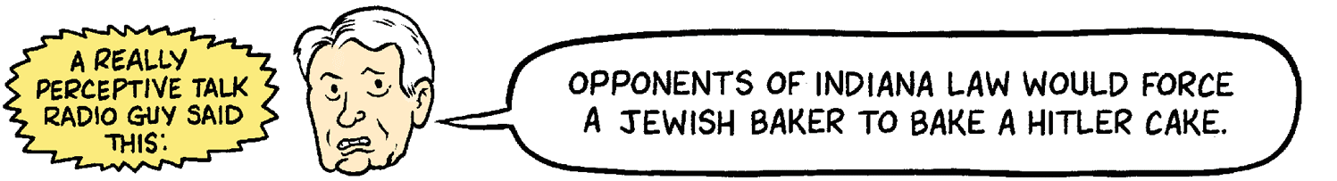Hitler Cakes. Indiana bravely stands up to bakery… | by Matt Bors | The ...