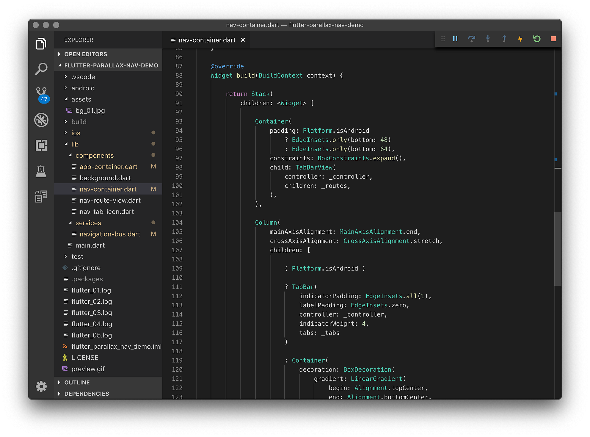Creating a Parallax Background in Flutter - ITNEXT