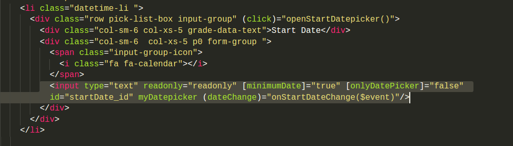 Make Configurable Datetimepicker Directive In Angular V2v4 