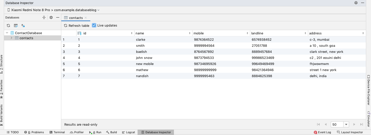 Database Inspector — View Sqlite Data By Nandish Swarup Nerd For