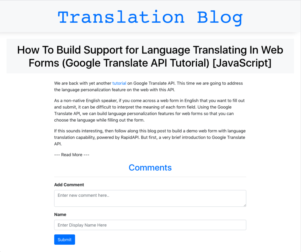 Build a Translation App with the Microsoft Text Translation API ...