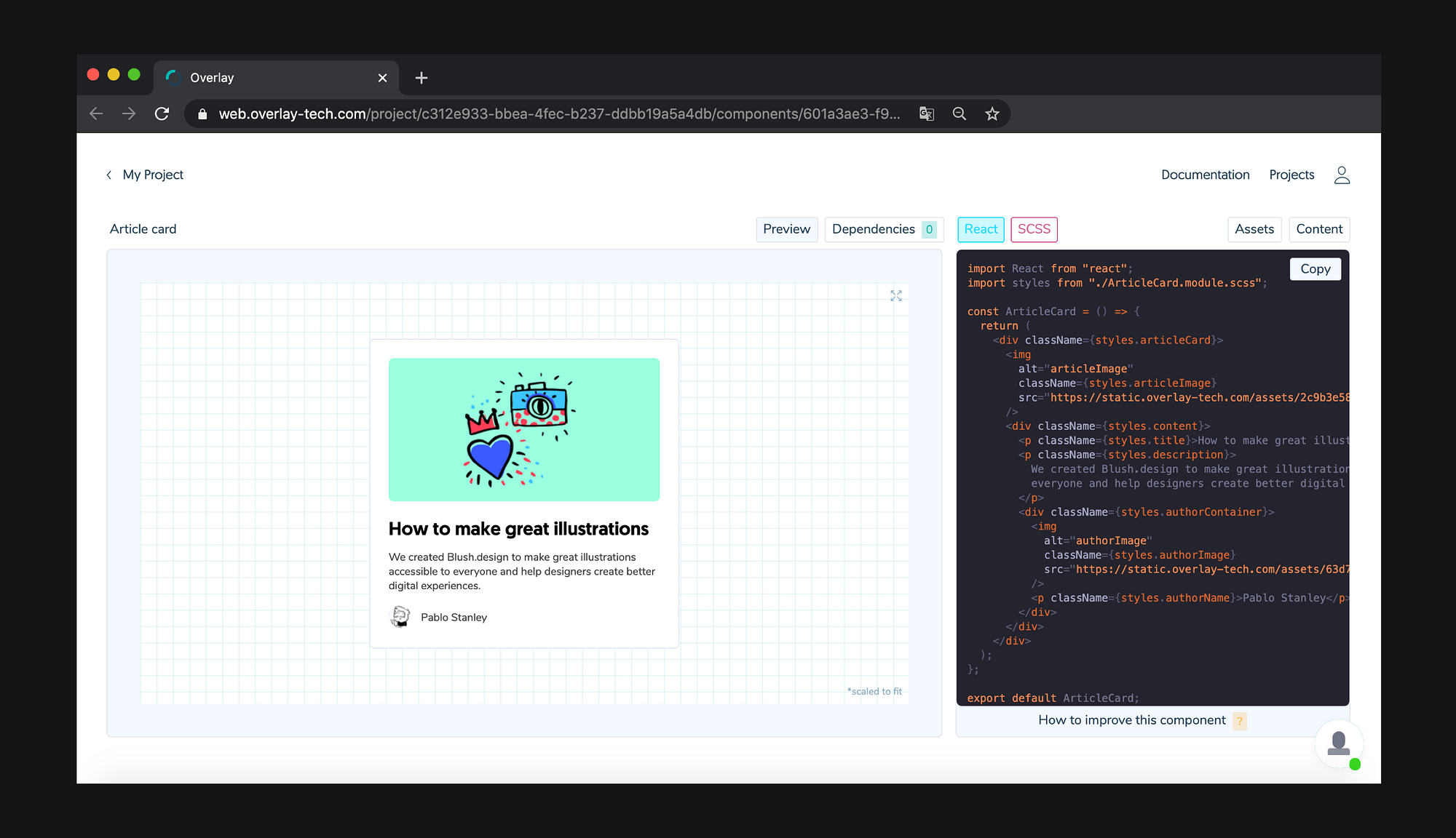 How to create a card component from Sketch to React or Vue.js with ...