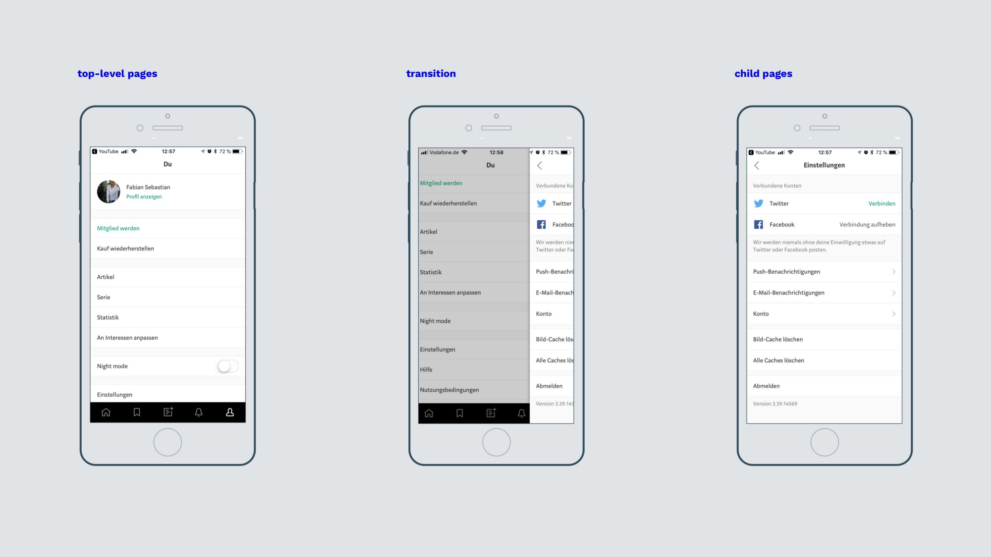 Tab Bars are the new Hamburger Menus | by Fabian Sebastian | UX Planet