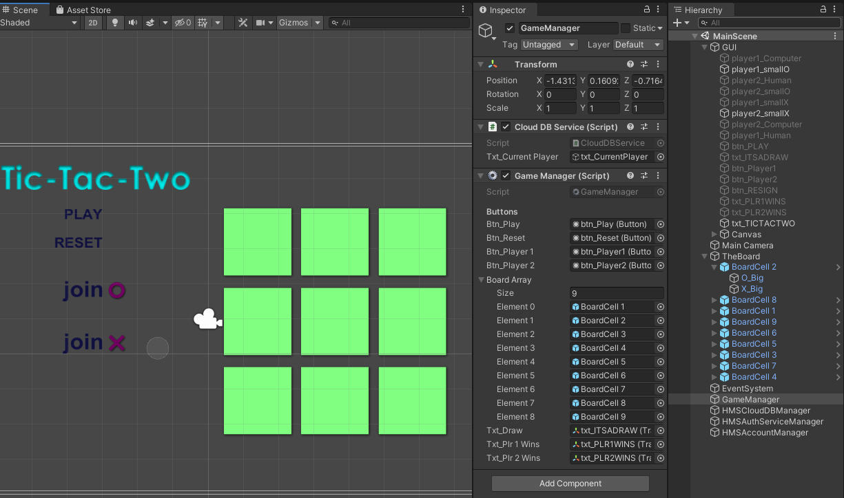 Multiplayer Tic-Tac-Toe Game in Unity with Huawei Cloud DB 3/3 | by Alihan98ersoy | Huawei ...