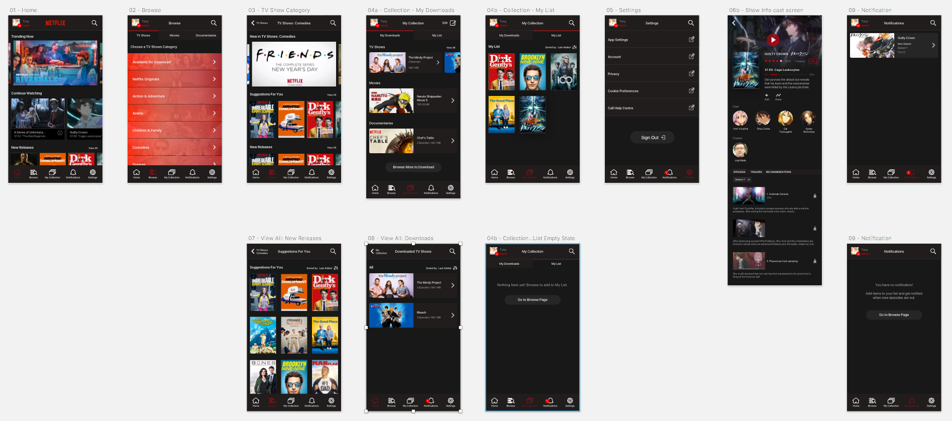 Redesigning Netflix Mobile. Tackling a 1-week design sprint | by Anna ...