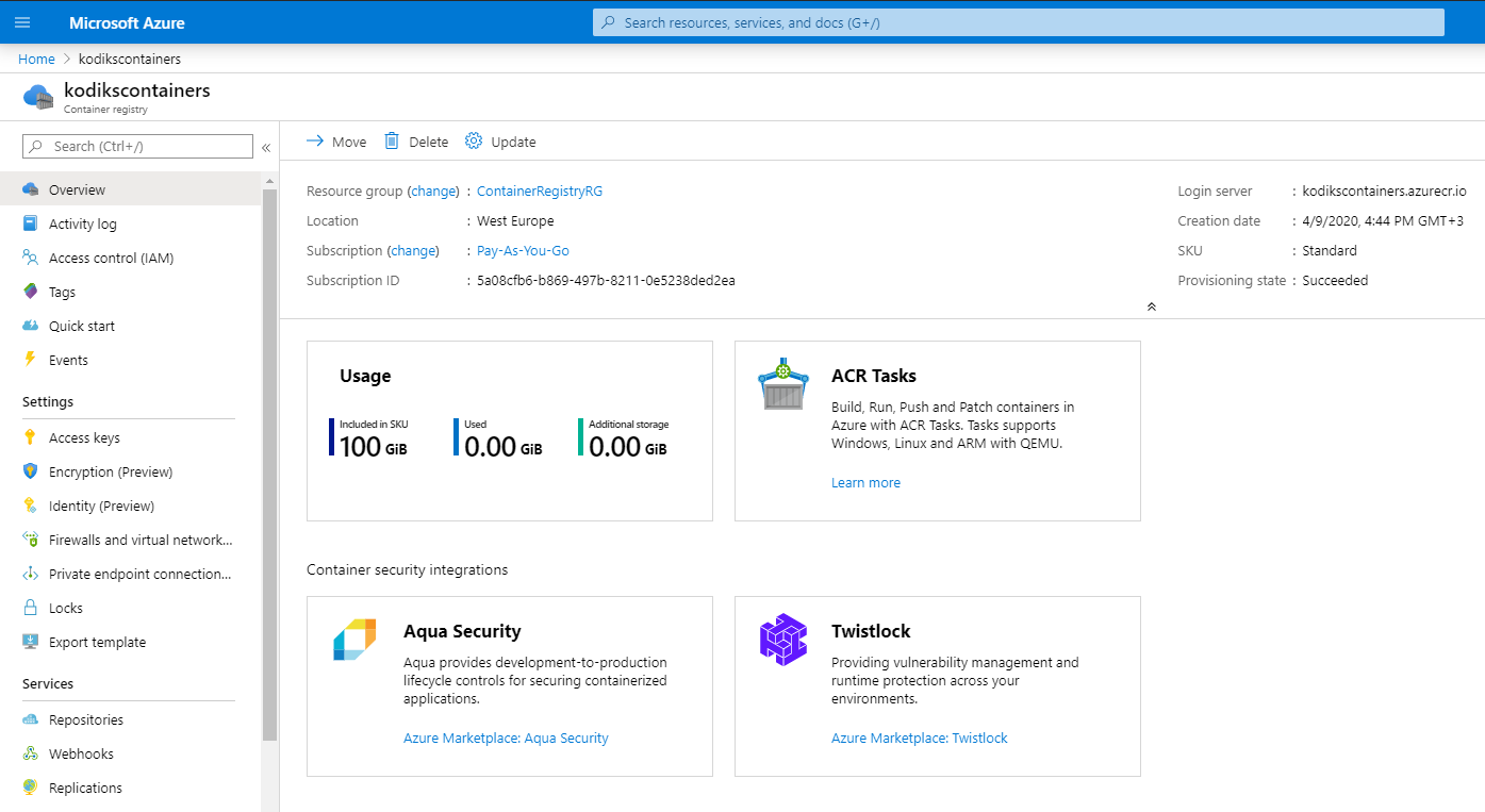 Using Azure Container Registry And Azure Kubernetes Service By Şevket Yılmaz Medium