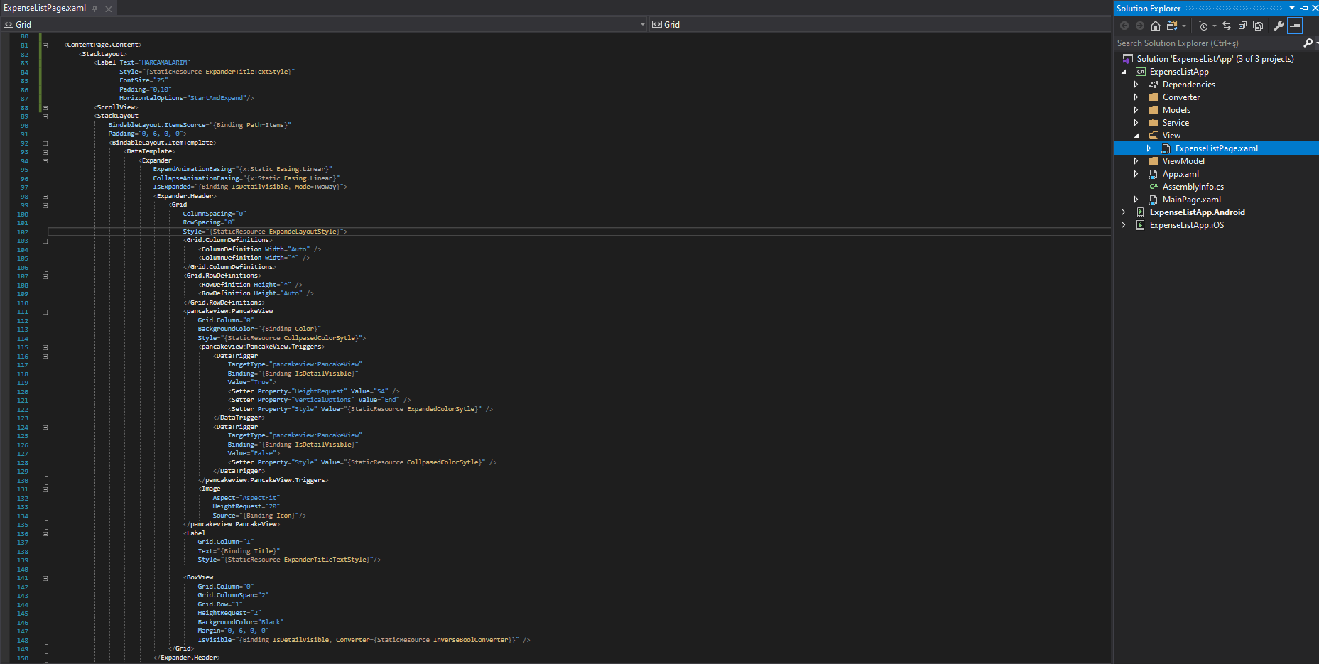 Xamarin Forms Expander Kullanımı. Mobil uygulamaların var olma ...