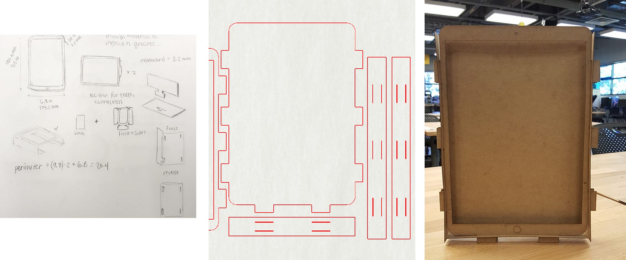 Laser Cut Prototype: Paper Prototyping iPad | by Khadijah Jordan | Medium