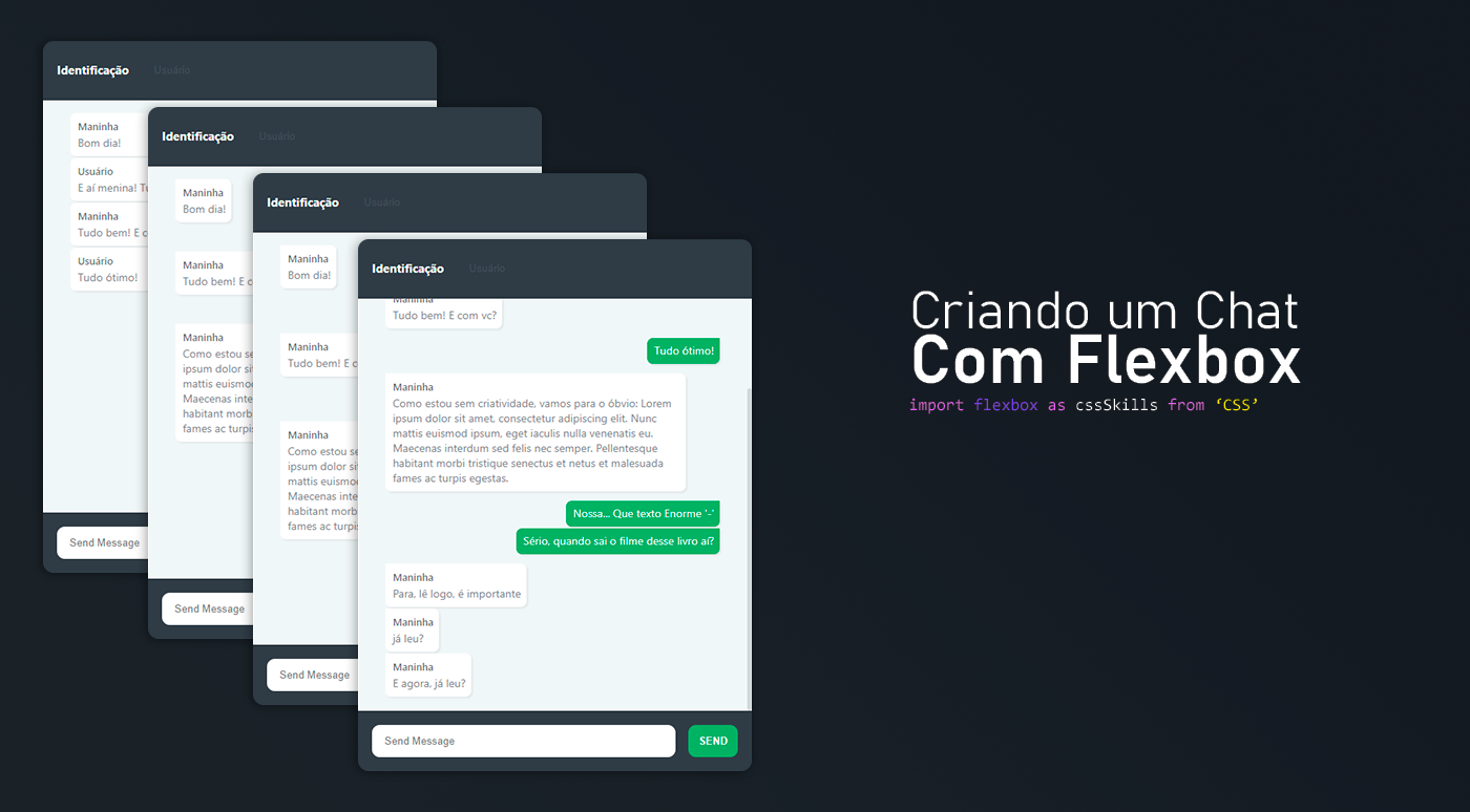 Criando um Chat com Flexbox. Flex-flow, space-between e grow já… | by ...