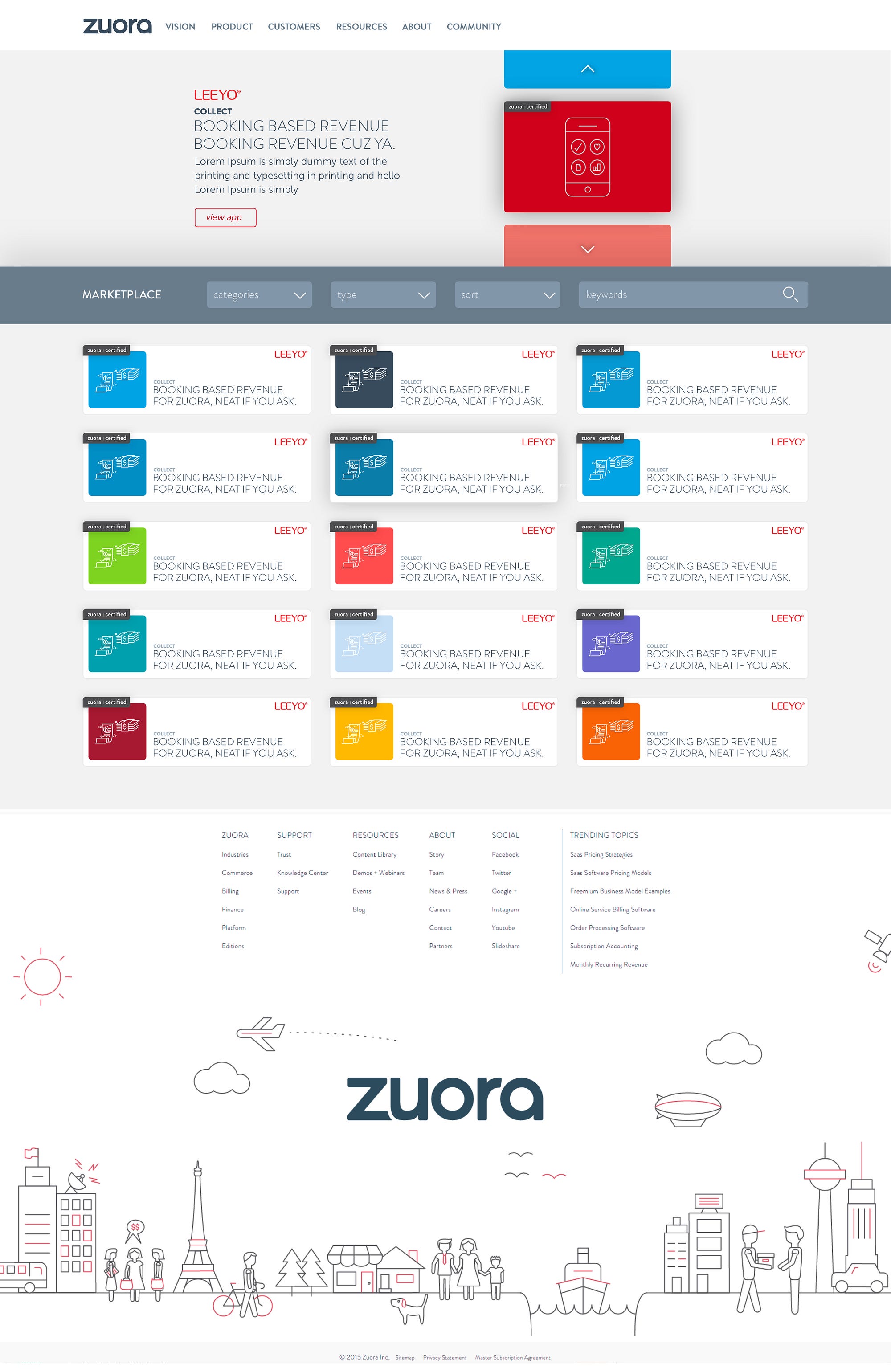 Connect Marketplace Homepage. V1: Featured assets with Chic-lets | by ...