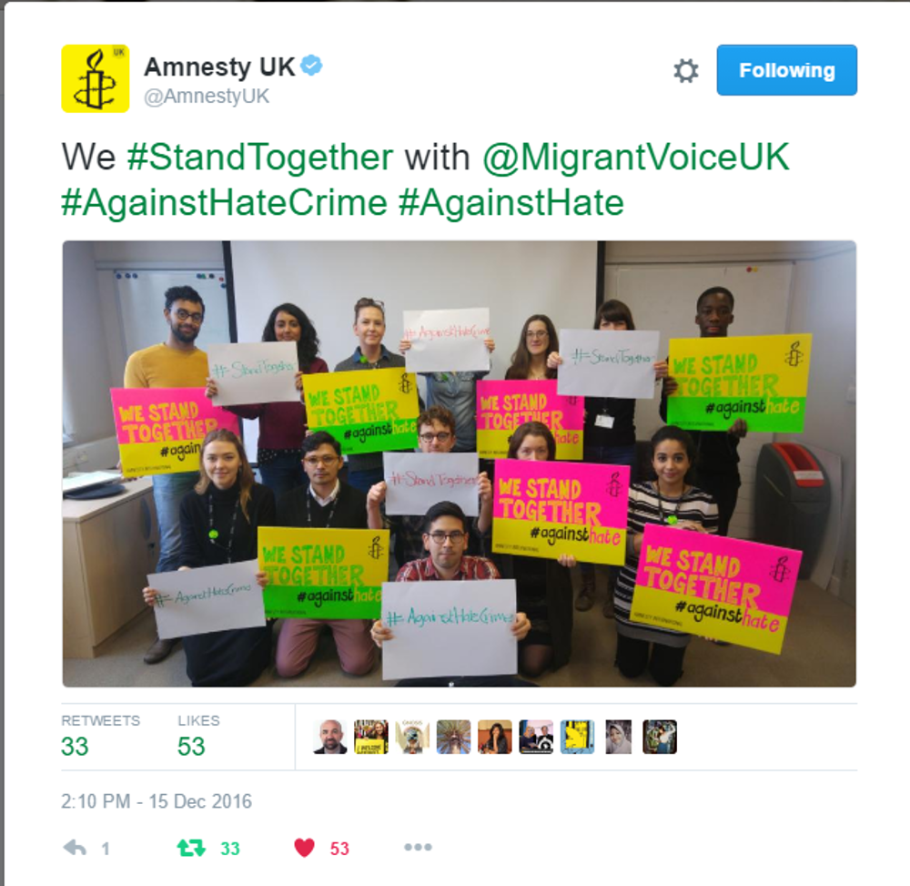 Our campaign against hate crime in pictures | by Migrant Voice | Medium