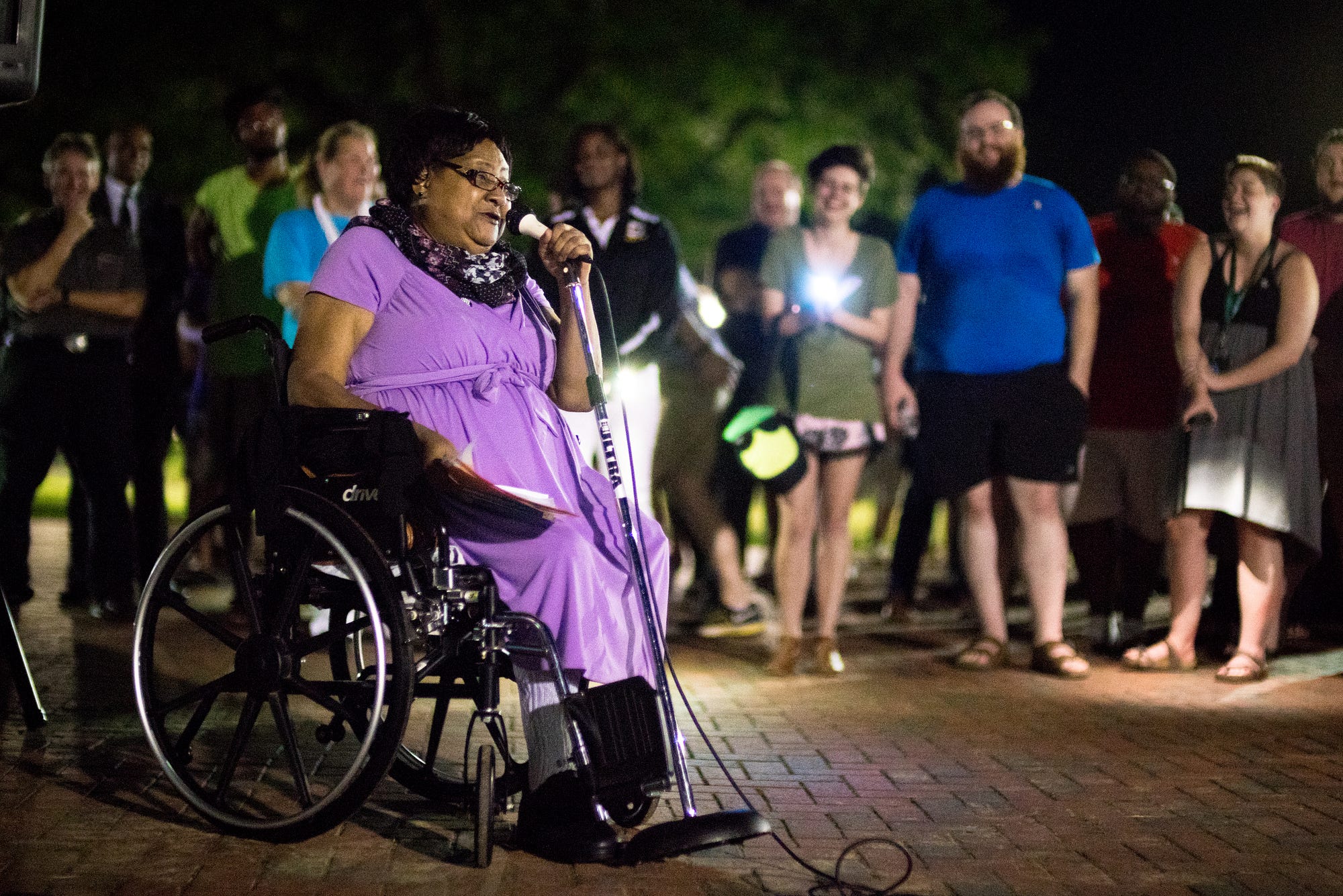 Unity Vigil for Charlottesville. Indivisible Golden Triangle MS held a ...