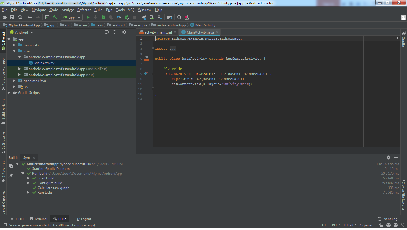 A Tour of Android Studio — Part 1(Building Our first app) | by Wachira ...