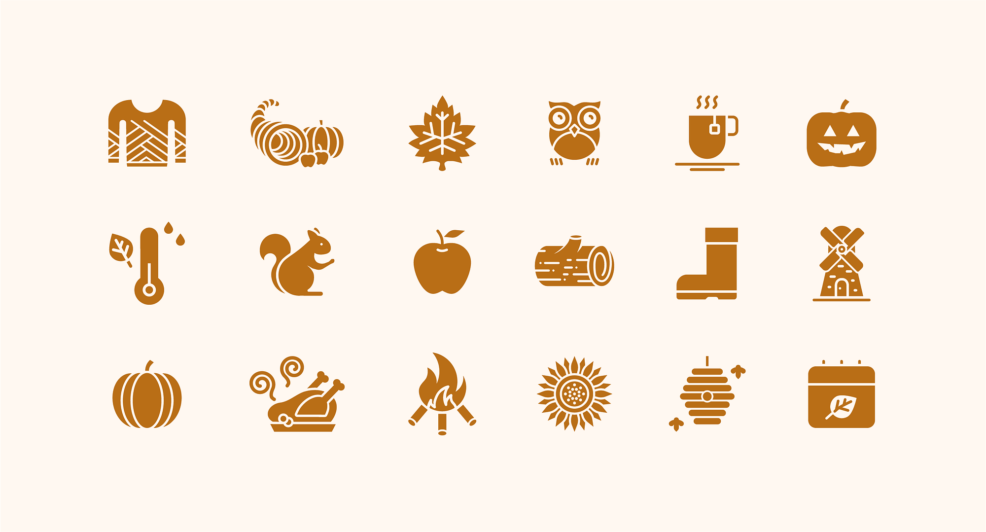 Halloween and Fall Icons. We’re falling for these cozy (and… | by ...