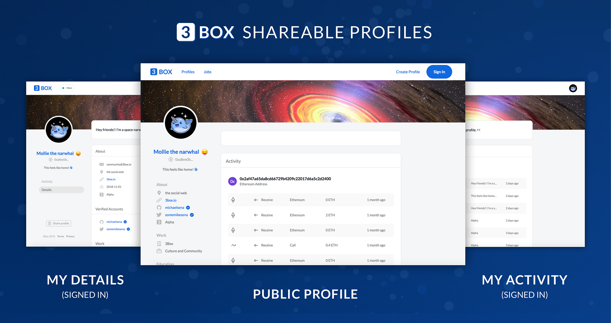 Shareable Public Profiles. Now you can share your 3Box profile URL… | by 3Box Labs | 3Box Labs ...