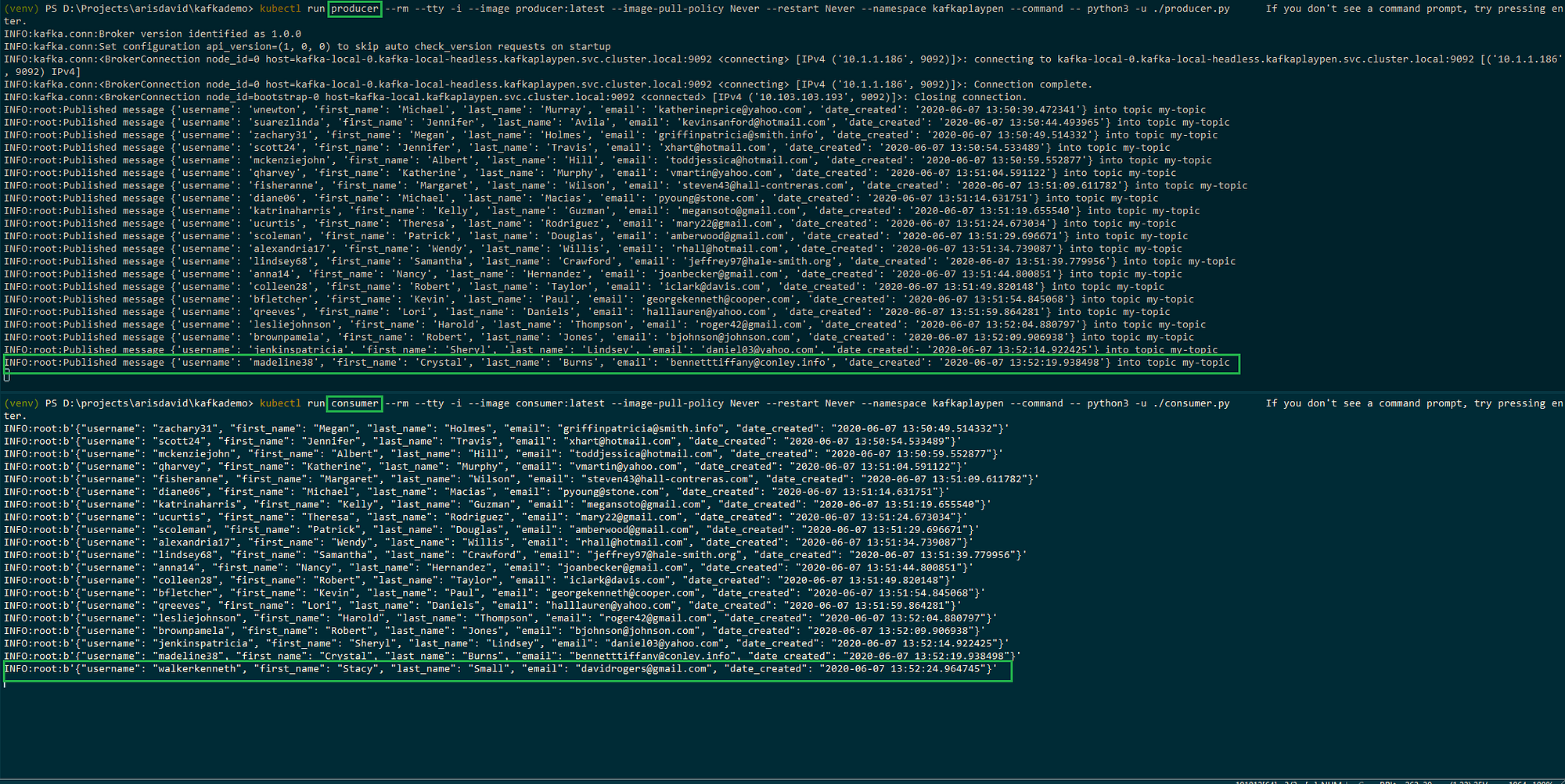 Running Kafka, Producer, and Consumer on a local Kubernetes Cluster ...