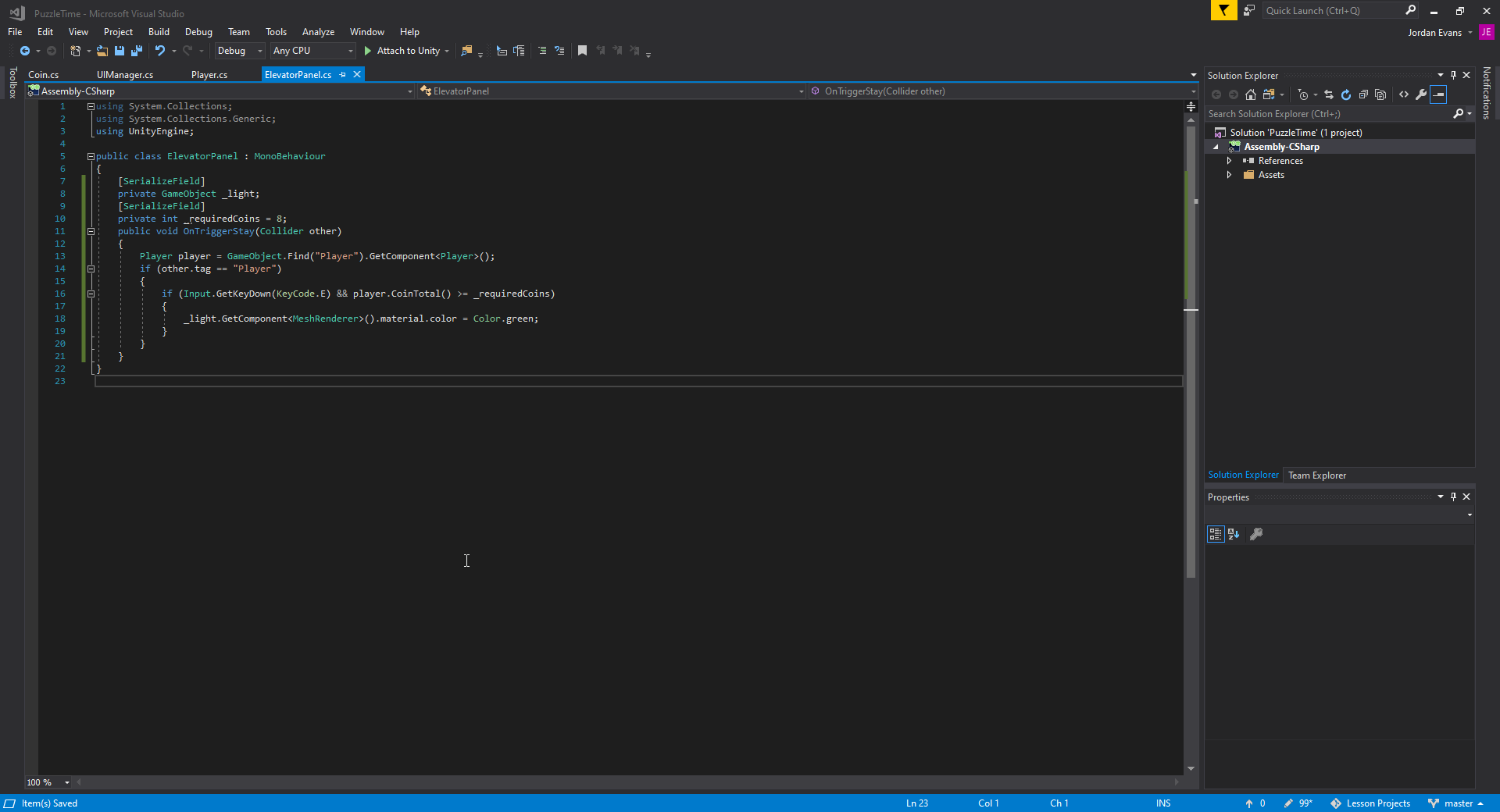 Creating an Elevator in Unity. Now that we have our basics of the game ...