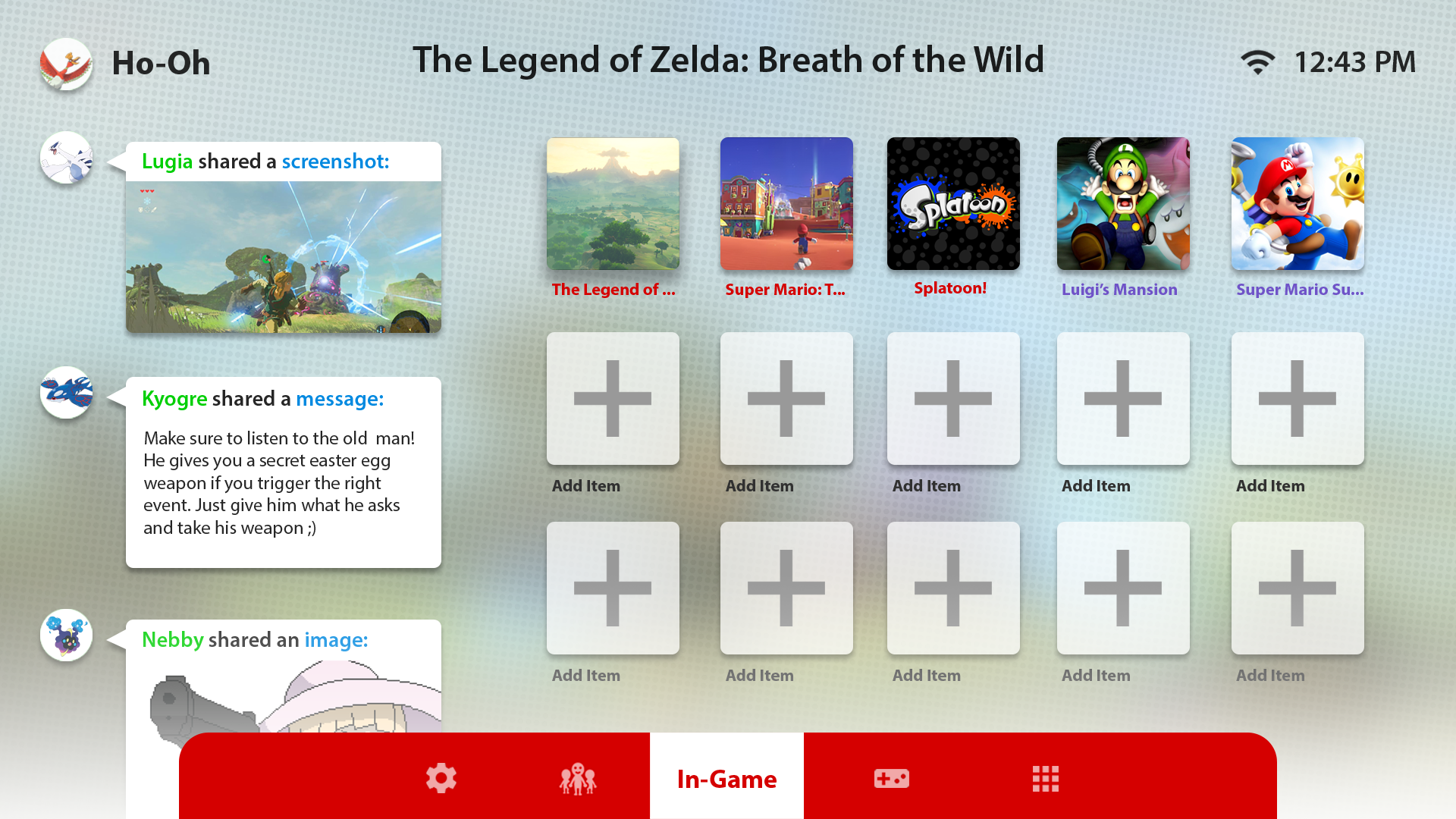A Nintendo Switch UI Concept - Om Jha - Medium