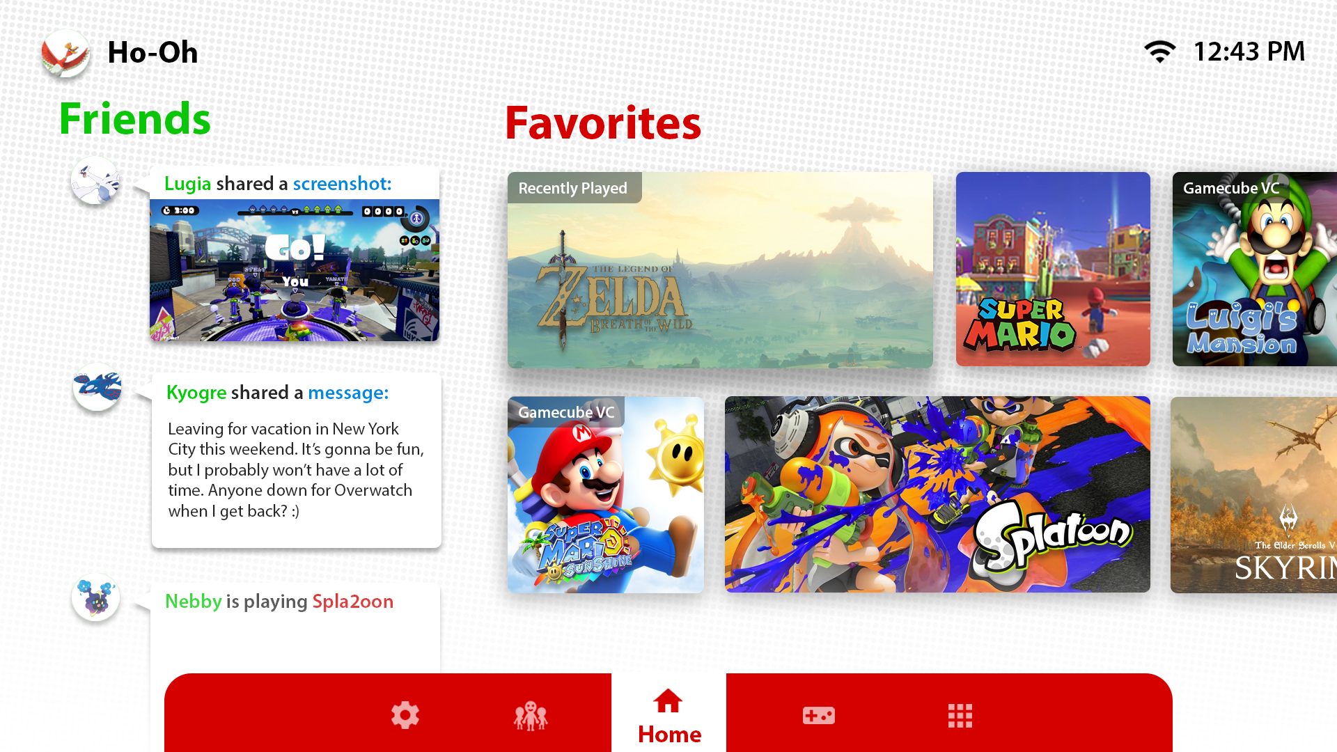 A Nintendo Switch UI Concept - Om Jha - Medium