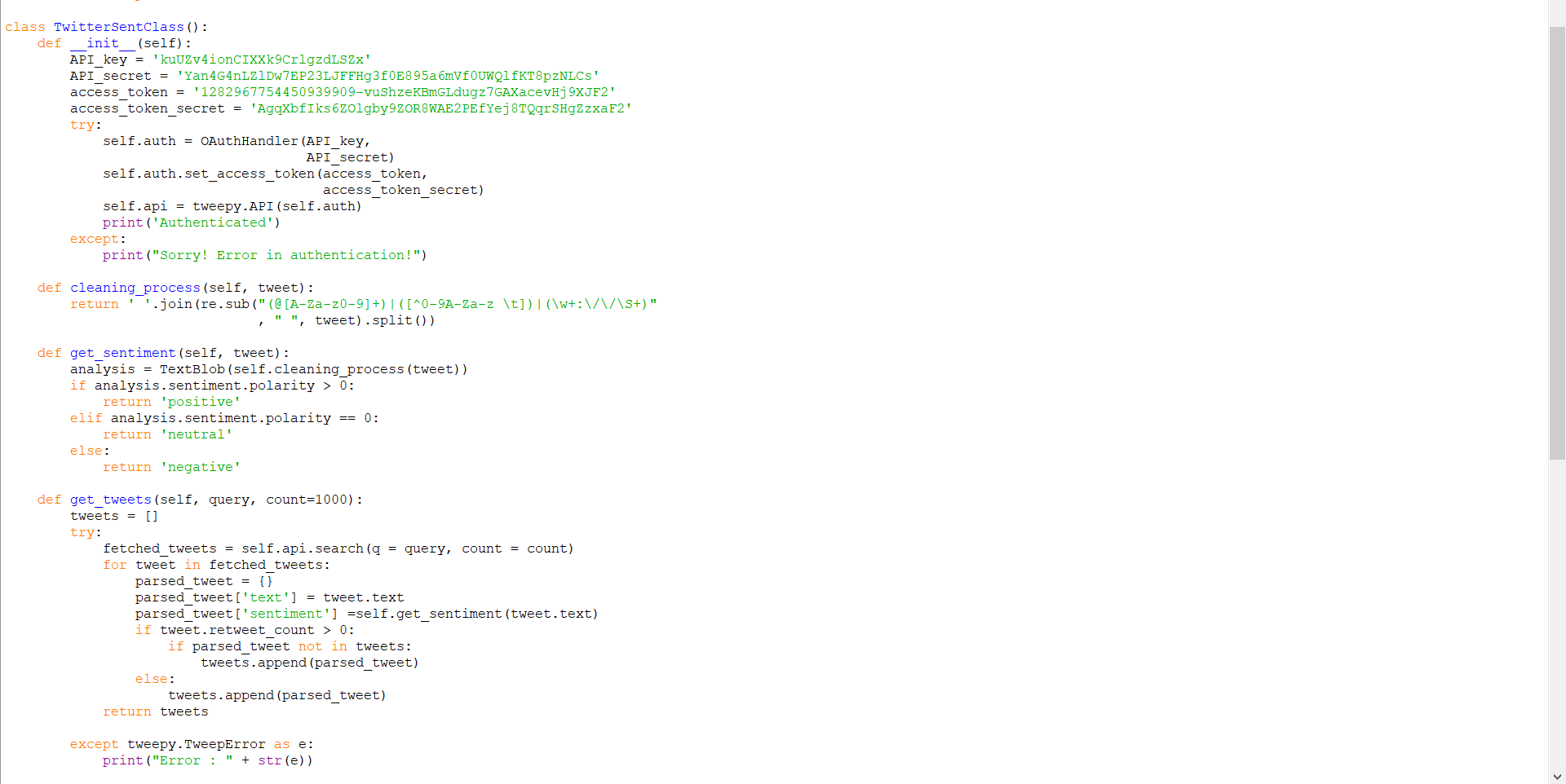 Twitter Sentiment Analysis Using Tweepy Textblob And Django By Avi Gautam Ieee Srmist Medium