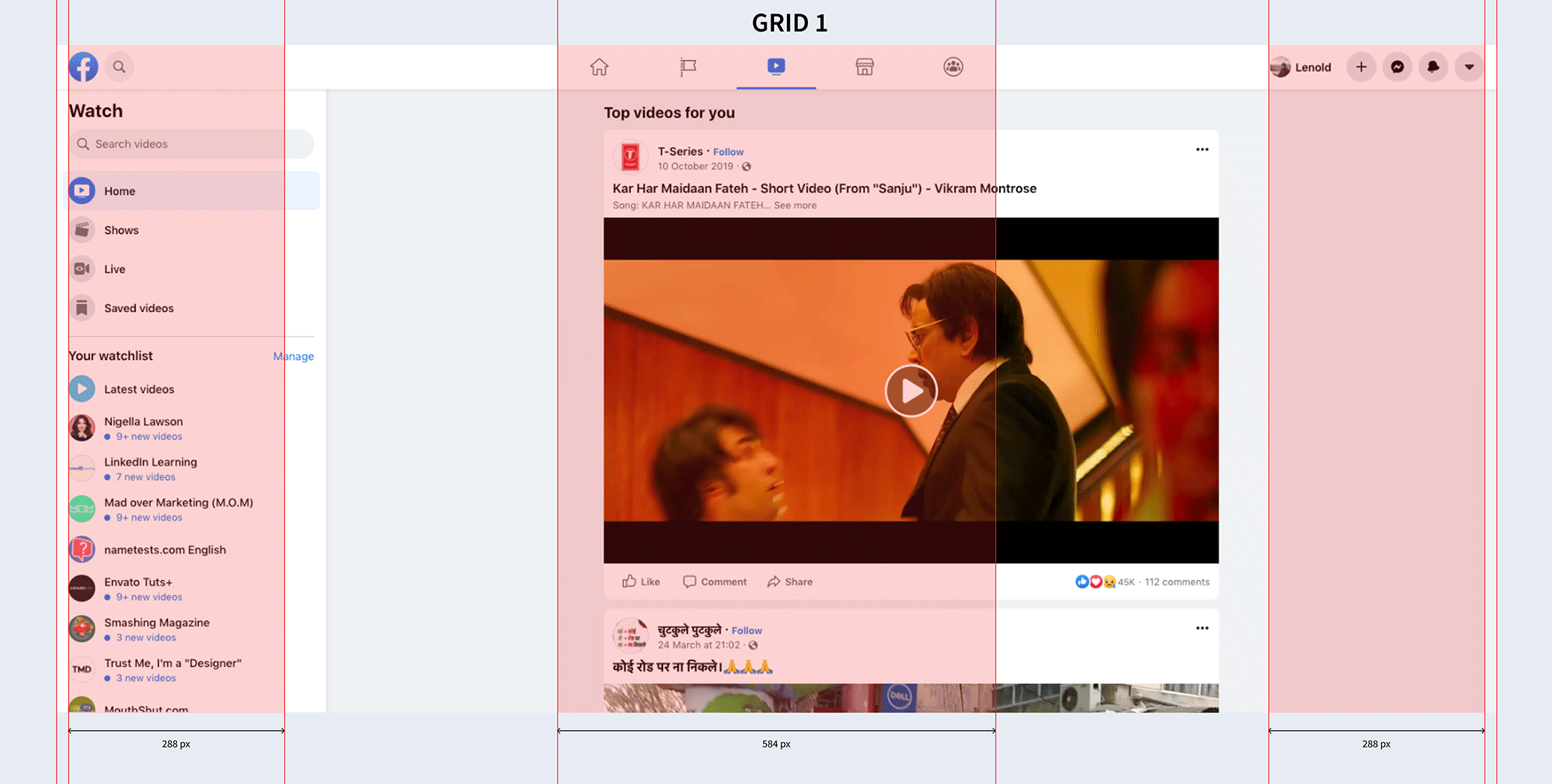 Facebook's new interface needs to get in line. A review (Part 2 — Grids ...