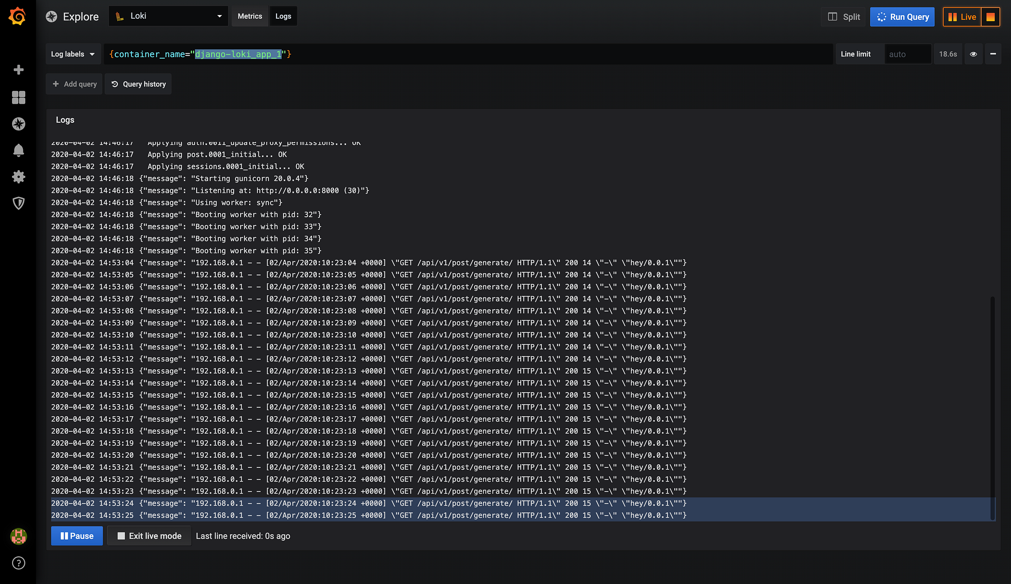 Dockerized Django Logging via Grafana Loki | by Moeen Zamani | Medium