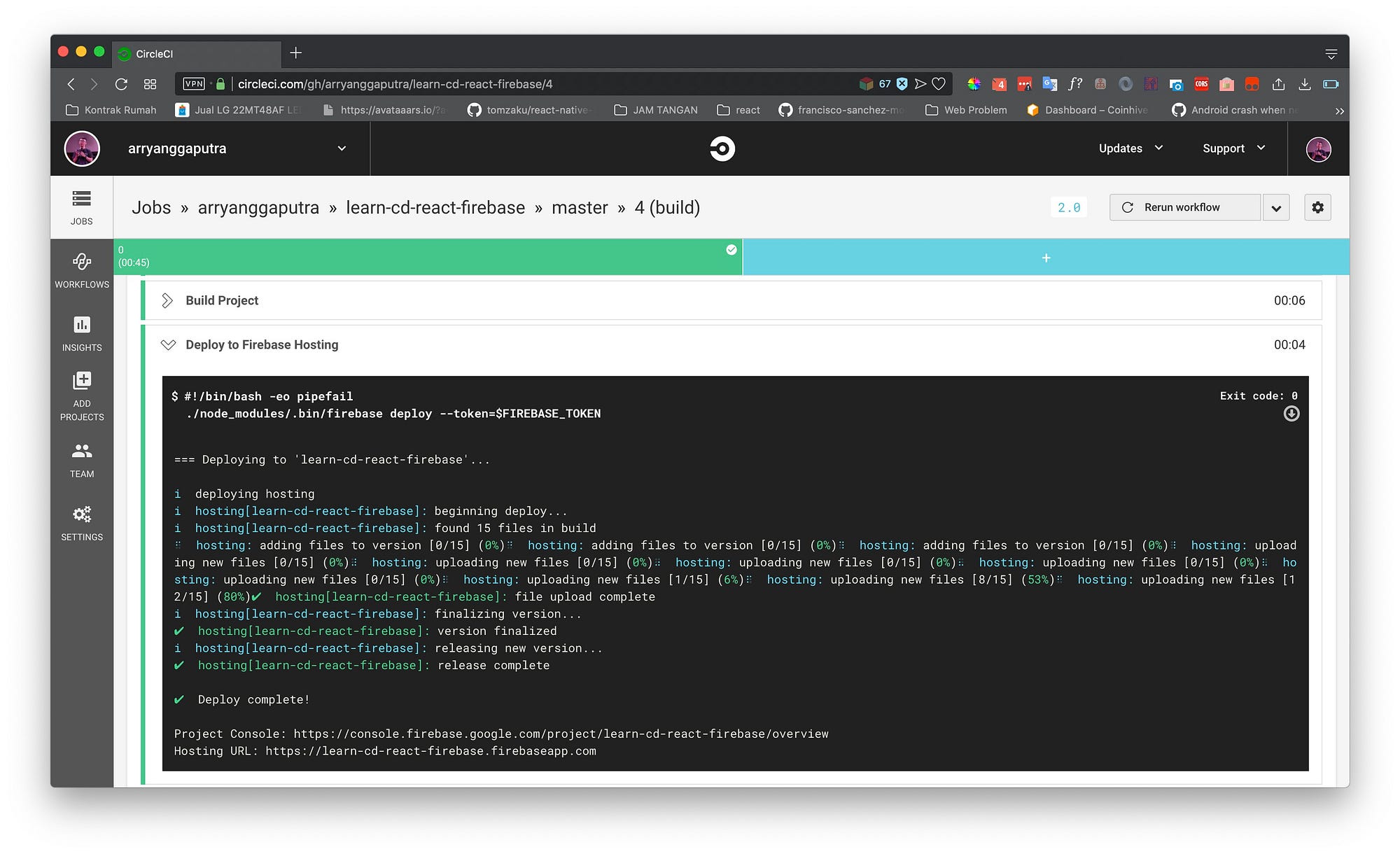 ReactJS Continuous Deployment to Firebase Hosting using CircleCI | by Arryangga Aliev ...