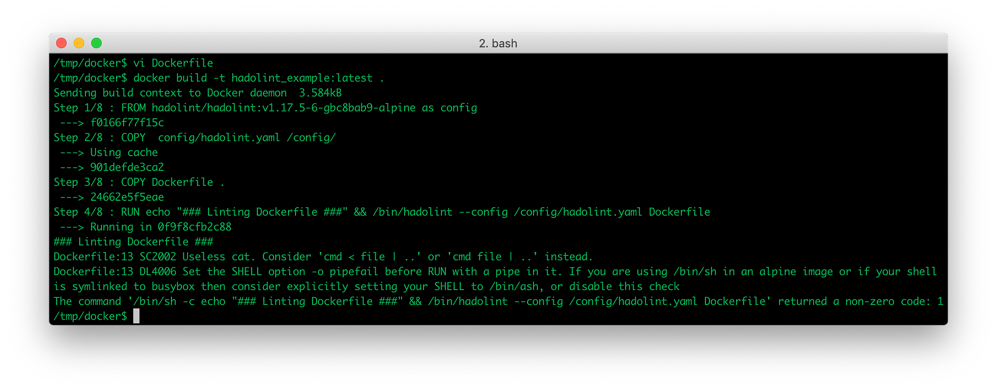 Dockerfile Linting: Every time, Everywhere | by Dave Elliott | Medium