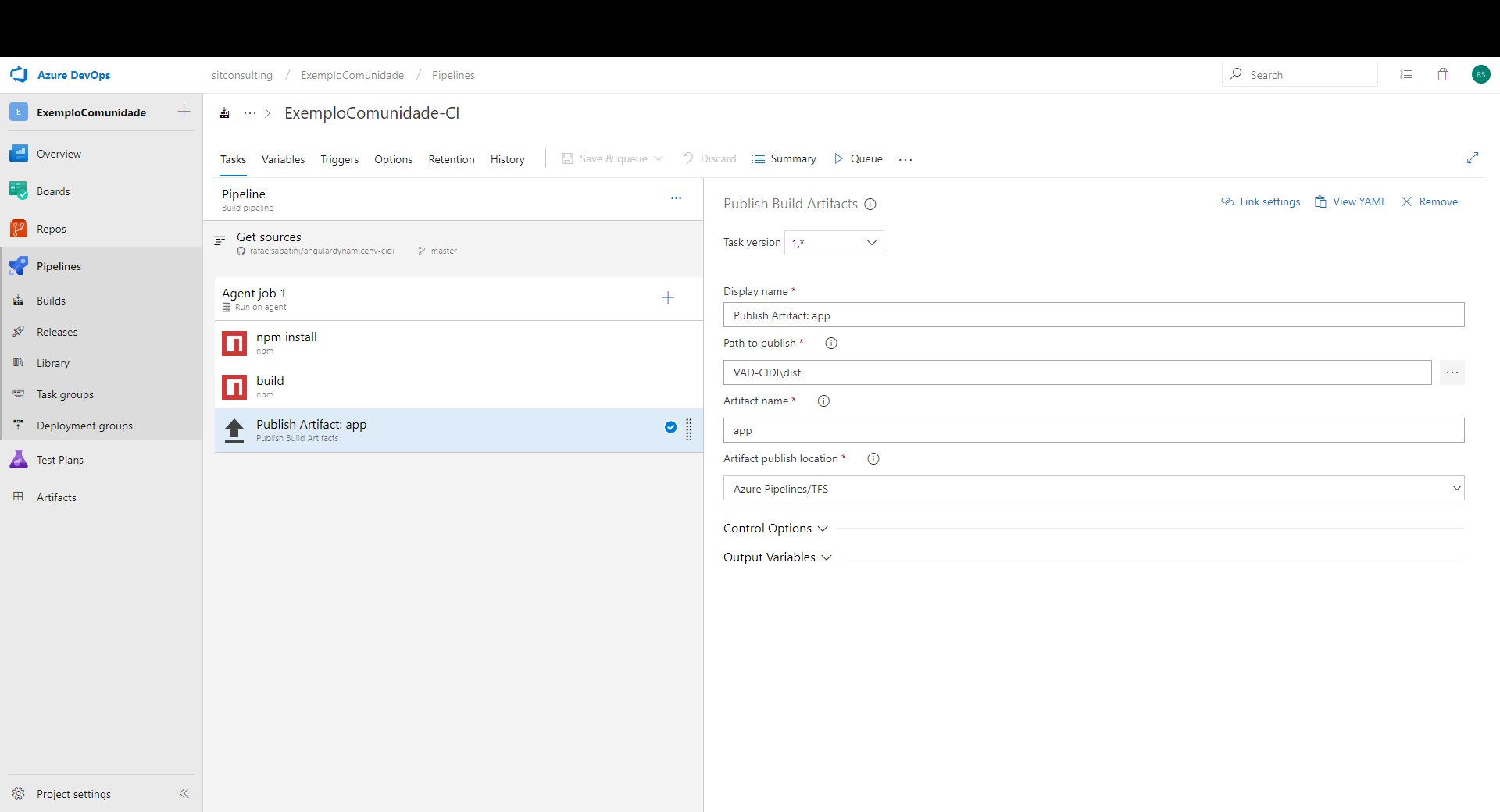 Environment dinâmico com Angular + CI/CD Azure DevOps | by RAFAEL SABATINI | Medium
