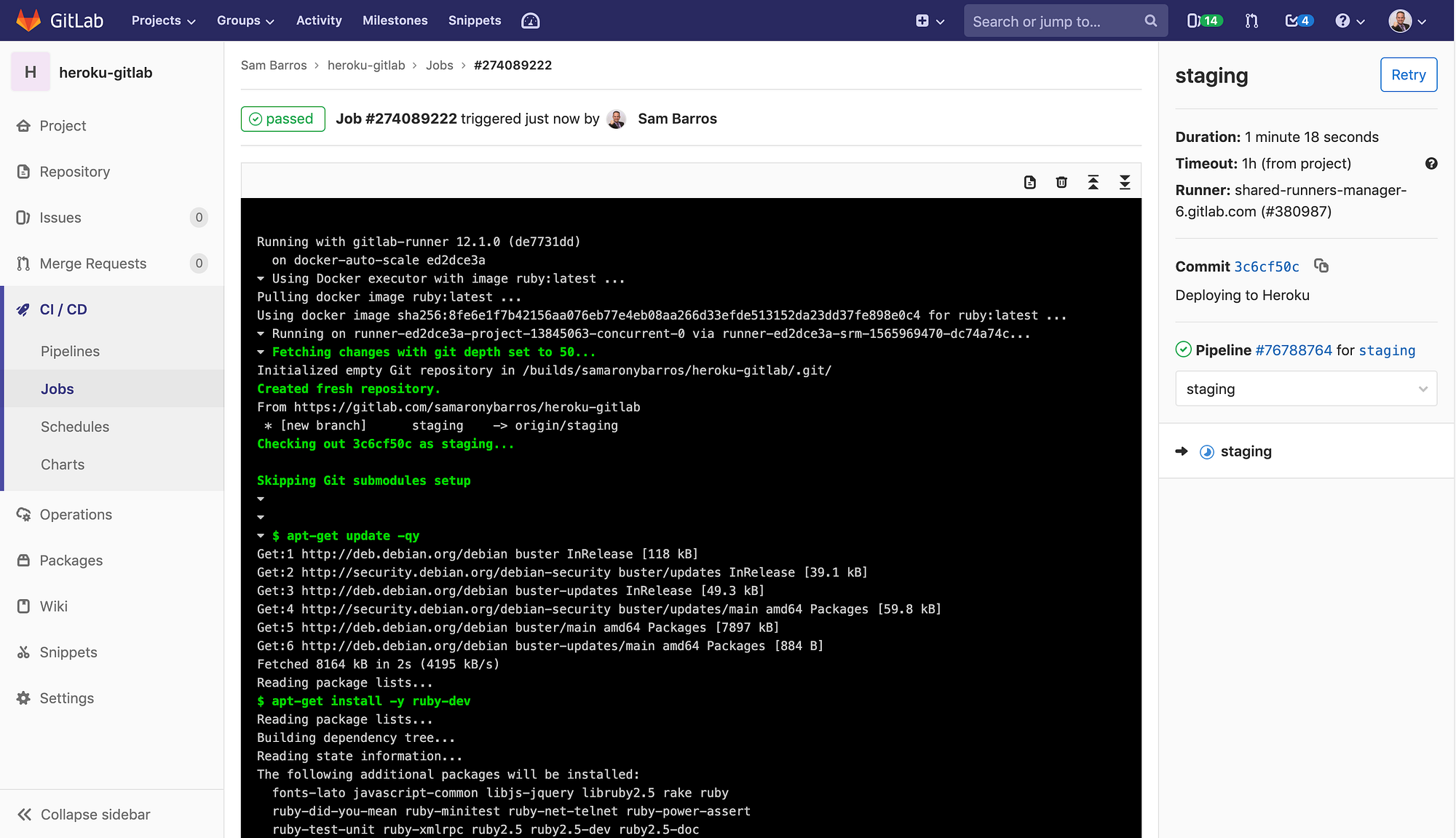 How to install gitlab to commit - legacyasl