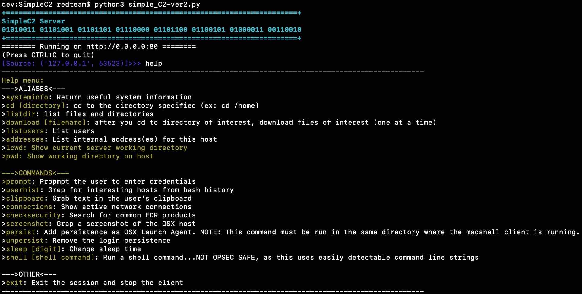 Creating A Simple C2 Server Using aiohttp | by Cedric Owens | Red ...