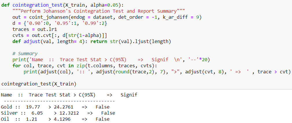 Time-series Analysis with VAR & VECM: Statistical approach